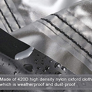 Wall-Mounted Patio Heater Cover Skyour Waterproof Dustproof Electric Infrared Heater Protector Dust Covers Fit for Indoor Outdoor Garage Backyard Hanging Heaters (Black)