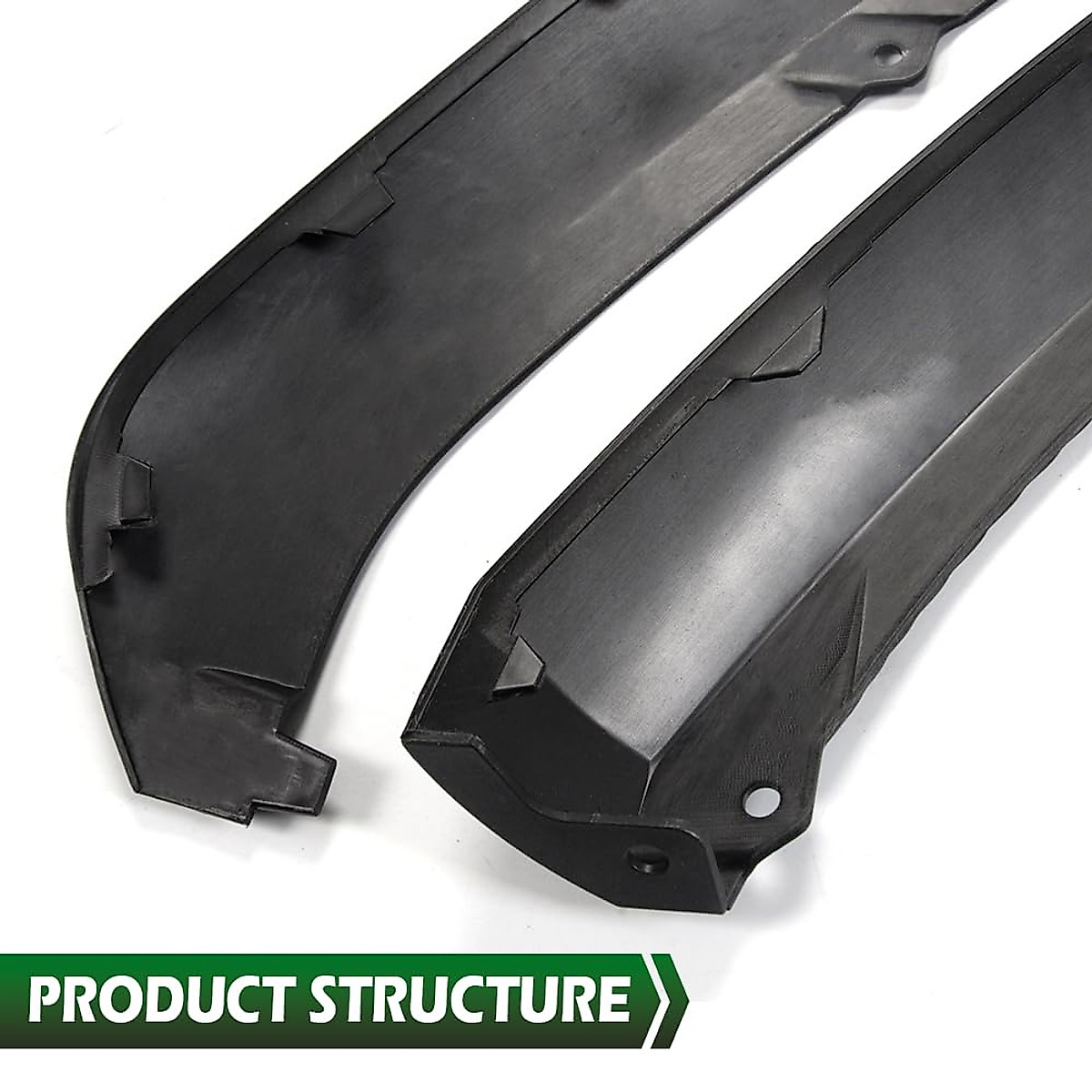 PIT66 Taillights Spoiler Lip Air Splitter, Compatible with 12-14 Focus Sedan/Hatchback 2Pcs Front Bumper Lip Spoiler Air Chin Splitter Lower Valance Panel