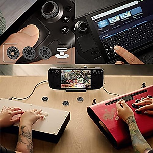 Thumbstick Precision Rings for ASUS USB ROG Kunai 3 Gamepad、Valve Steam Deck、Switch Joy-Con、Razer Kishi / Kishi V2 / JunglecatPS VR2、Pico 3 / Pico 4 Joystick Controller Analog Stick Aim Assist Rings