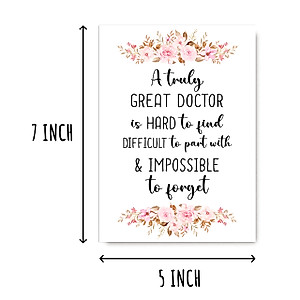 SMHGifts A Truly Great Doctor Is Hard To Find - Appreciation Card - Retirement Card For Doctor - Leaving Card - Doctor Card - Greeting Card For Him Her