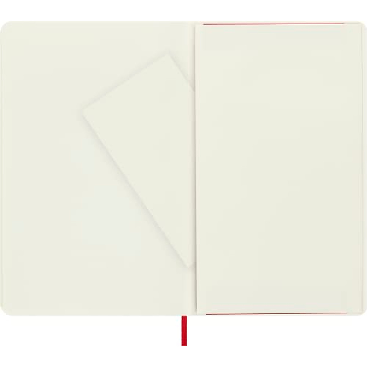 Moleskine Classic Notebook, Soft Cover, Large (5" x 8.25") Plain/Blank, Scarlet Red, 192 Pages