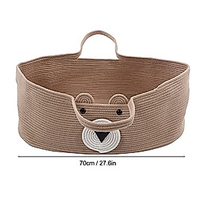 Baby Carrying Sleeping Basket, Cute Cotton Sleeping Baby Bassinet Cartoon Soft for Infants for Living Room (Type 1)