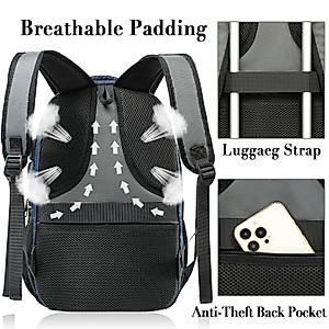 Travel Laptop Backpack for Men, College Backpacks,Water Resistant Back Pack with USB Charging Port, Business Anti Theft Durable Computer Bag Gifts Fits 15.6 IN Laptops, Black