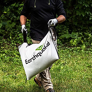 Earthquake 33968 K32 Chipper Shredder, Heavy Duty 212cc 4 Cycle Viper Engine, Chip Branches up to 3” in Diameter, 20:1 Reduction, Airless Wheels, Included Debris Bag, Red