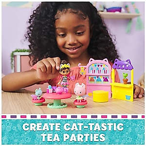 Gabby’s Dollhouse, Kitty Fairy Garden Party, 18-Piece Playset with 3 Toy Figures, Surprise Toys & Dollhouse Accessories, Kids Toys for Girls & Boys 3+