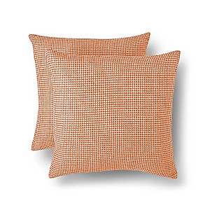 Threshold Decorative Pillows Set, Throw Cushions, Coral/Persimmon