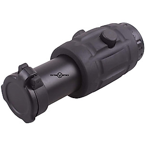 Vector Optics Rubber Armored 3X Magnifier Holographic Red Dot Sight Scope Flip to Side QD Weaver Mount Color Black