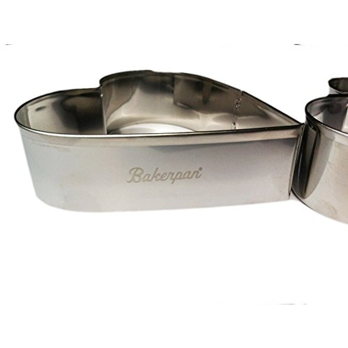 Bakerpan Stainless Steel Cookie Cutter Hearts Set of 2