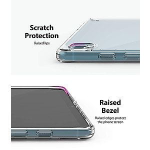 Ringke Fusion Case [Built-in Pen Holder] Compatible with Samsung Galaxy Tab S6 Lite Case 10.4 Inch 2024/2022 / 2020, Transparent Hard Back Shockproof Cover - Clear