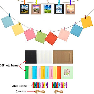 BigTrend 2x3 Inch Photo Paper Film Album Set for Fujifilm Instax Mini Camera, Polaroid Snap, Z2300, SocialMatic Instant Cameras & Zip Instant Printer (Starry sky-4, 64 Pockets)