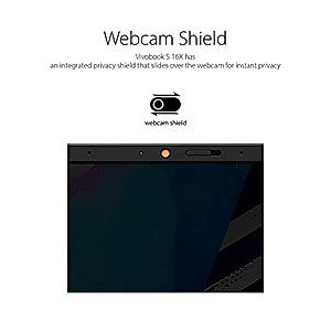 ASUS VivoBook S 16X Slim Laptop, 16" WUXGA (1920 x 1200) 16:10 Display, Intel Core i7-12700H CPU, 16GB RAM, 512GB SSD, Windows 11 Home, Midnight Black, S5602ZA-DB74