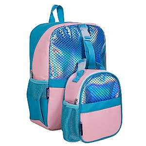 Wildkin Pack-it-All Backpack Bundle with Clip-in Lunch Box (Mermaid Undercover)