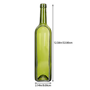 Zerodeko Glass Serving Bowl Molecular Cuisine Plate Wine Bottle Shaped Food Dish Dip Chiller Bowl Ice Chilled Bowl Dip Salad Server Snacks Bowl for Home Restaurant