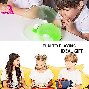 MKAKJWAW Clear Slime Kit 7 Pack Crystal Clear Set, Apple Peach Clear Slime Green Clear Slime, Soft Jelly Clear Slime Pack for Kids Easter Halloween for Girls Boys