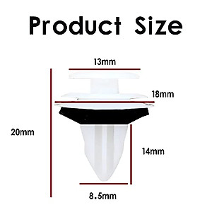 50PCS Door Trim Panel Retainers Clips Compatible with Toyota, Lexus, Camry, High Lander, RAV4, FJ Cruiser, 4-Runner ES 350, GX 470, is 250, is 350, is F, LS 460 & LS 600HL 90467-A0005