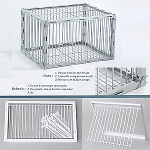 Pigeon Trap with Escape-Proof Design, Pigeon Cage with One-Way Entry, Ideal Pigeon Coop, Chicken and Bird Trap Cage, Portable & Easy Assembly, Unharmful Made of High-Strength Iron and Anti-Rust Paint