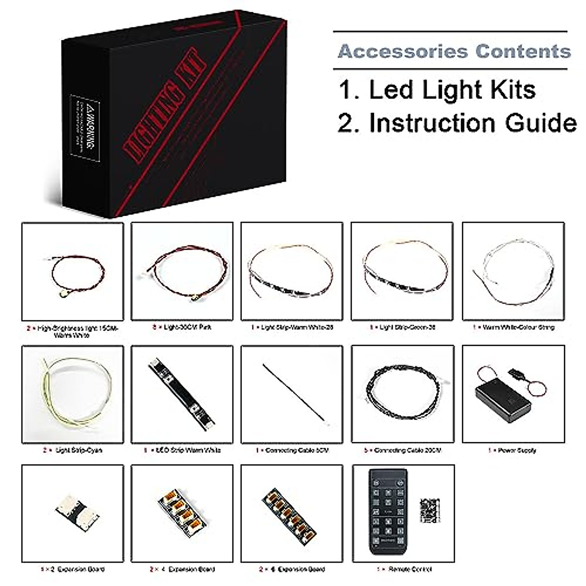 BrickBling LED Light for Lego Tranquil Garden 10315 Building Set (Model Not Included), Remote Control Version Lighting for Lego Zen Garden