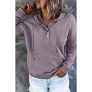 Aricy Womens Oversized Sweatshirts Fall Fashion 2023 Casual Long Sleeve Crewneck Pullover Cute Loose Fit Comfy Fleece Hoodie Tops Lightweight Drawstring Fall Winter Trendy Y2K Clothes with Pocket
