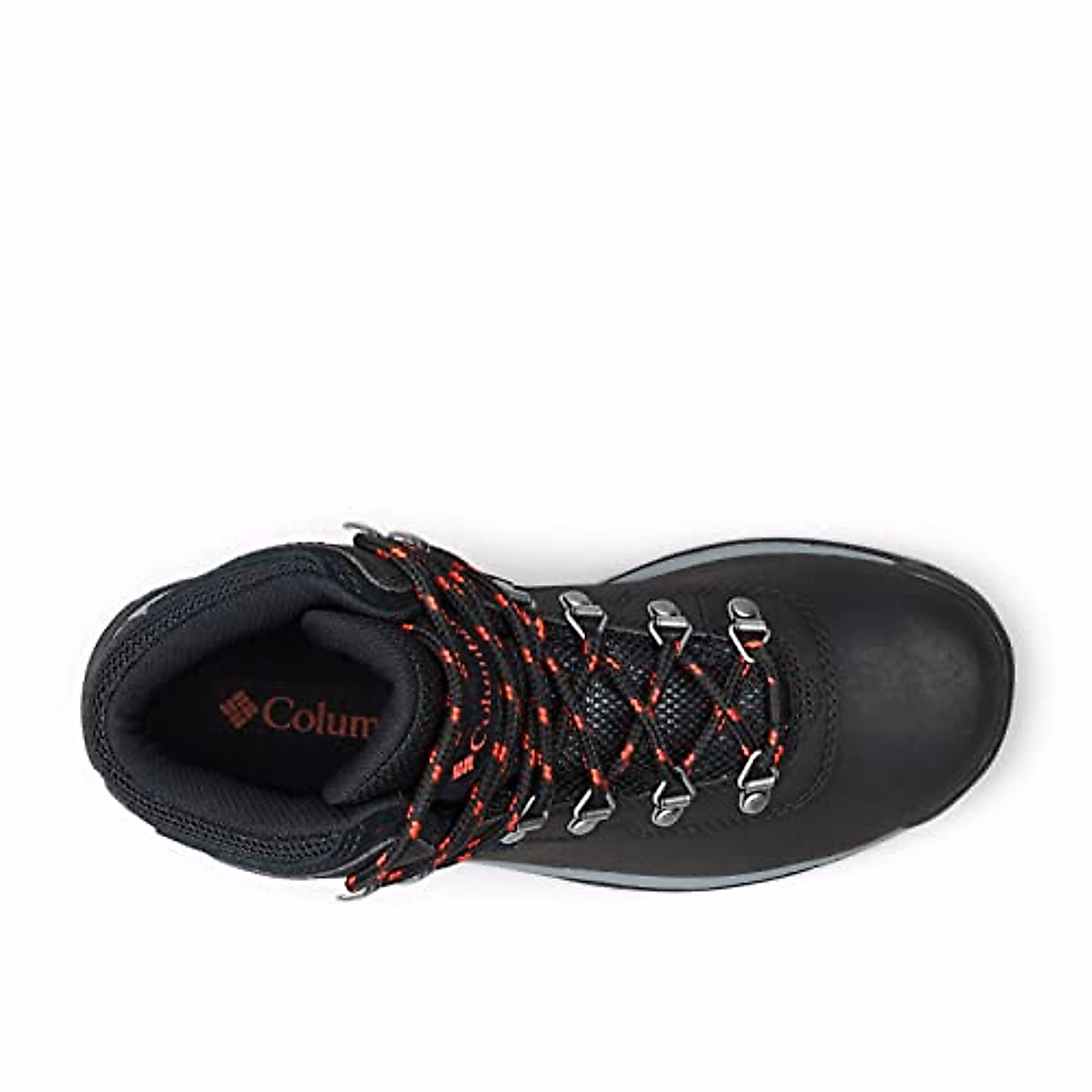 Columbia womens Newton Ridge Plus Waterproof Hiking Boot, Black/Poppy Red, 8 US