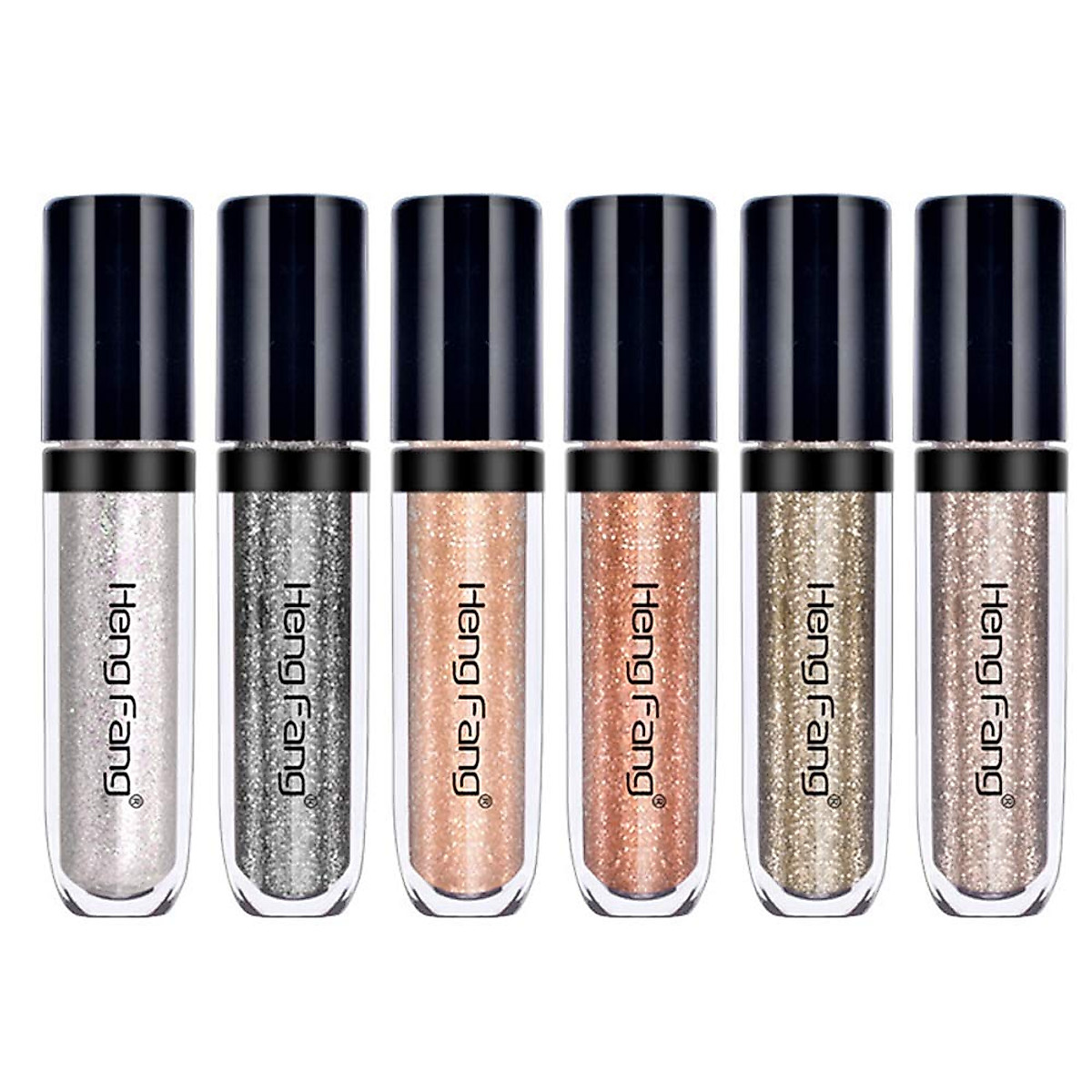 Lucoss liquid Eyeshadow,Liquid Glitter Eyeshadow Shimmer Metallic Eyeshadow Liquid Long Lasting Effect Waterproof Shiny Eyeshadow pencil Eye Makeup