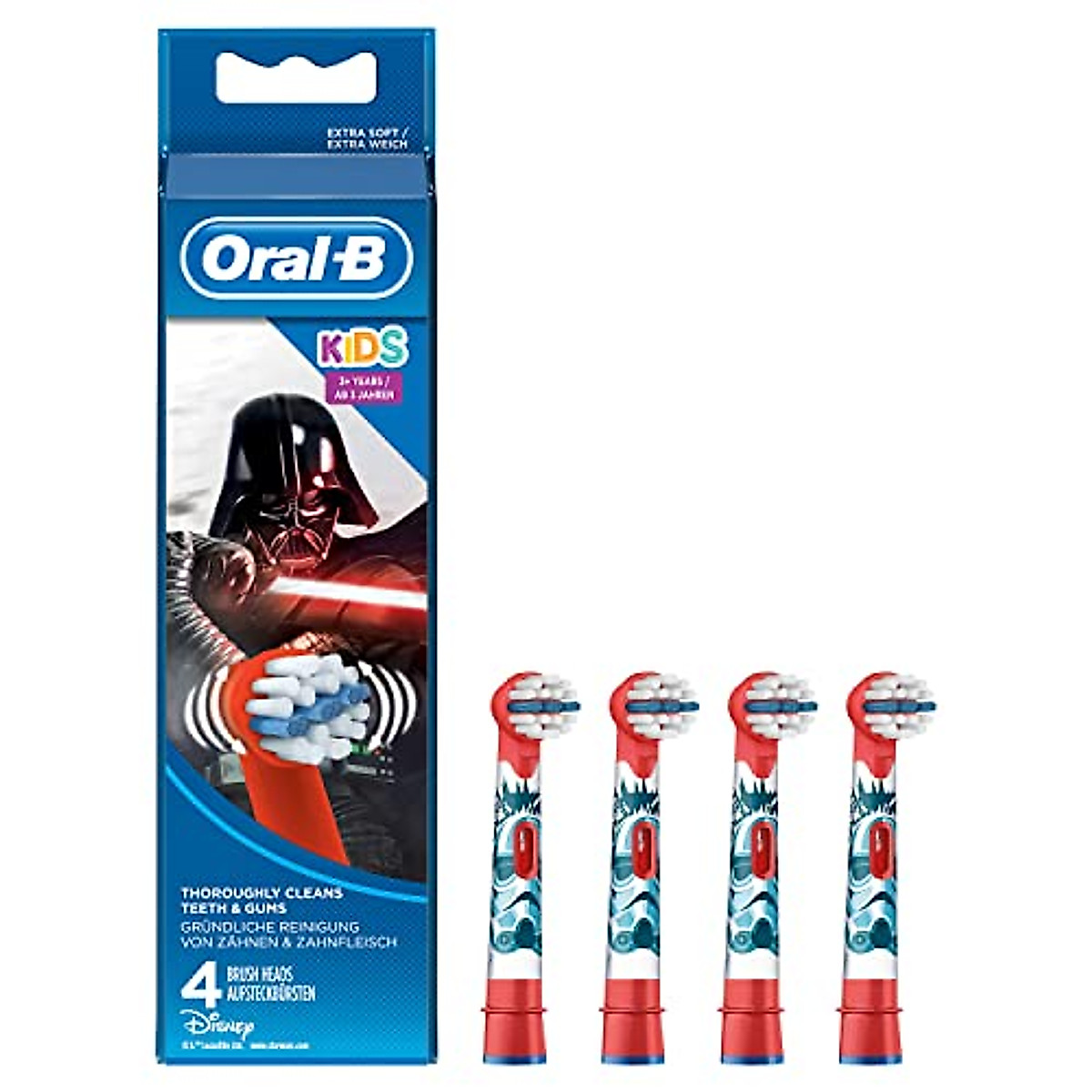 Kids By Oral-b Stages Power Star Wars Replacement Heads 4 Count (Pack of 1)