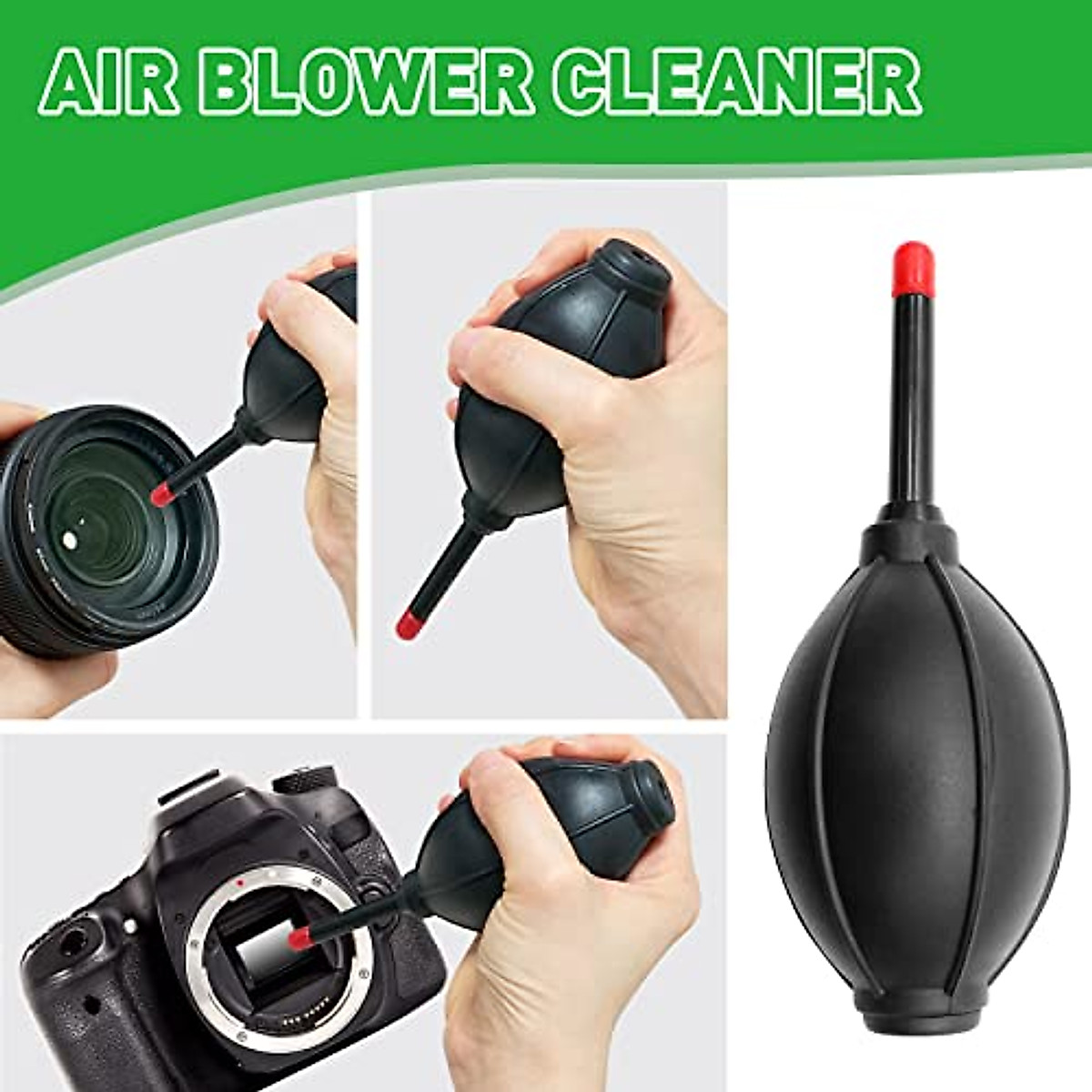 REFLYING Camera Cleaning Kit, Lens Cleaning Kit with Camera Lens Cleaner 20ml,Sensor Cleaner 10ml,Lens Cleaning Pen,16mm Sensor Cleaning Swabs for APS-C DSLR,Cleaning Cloth