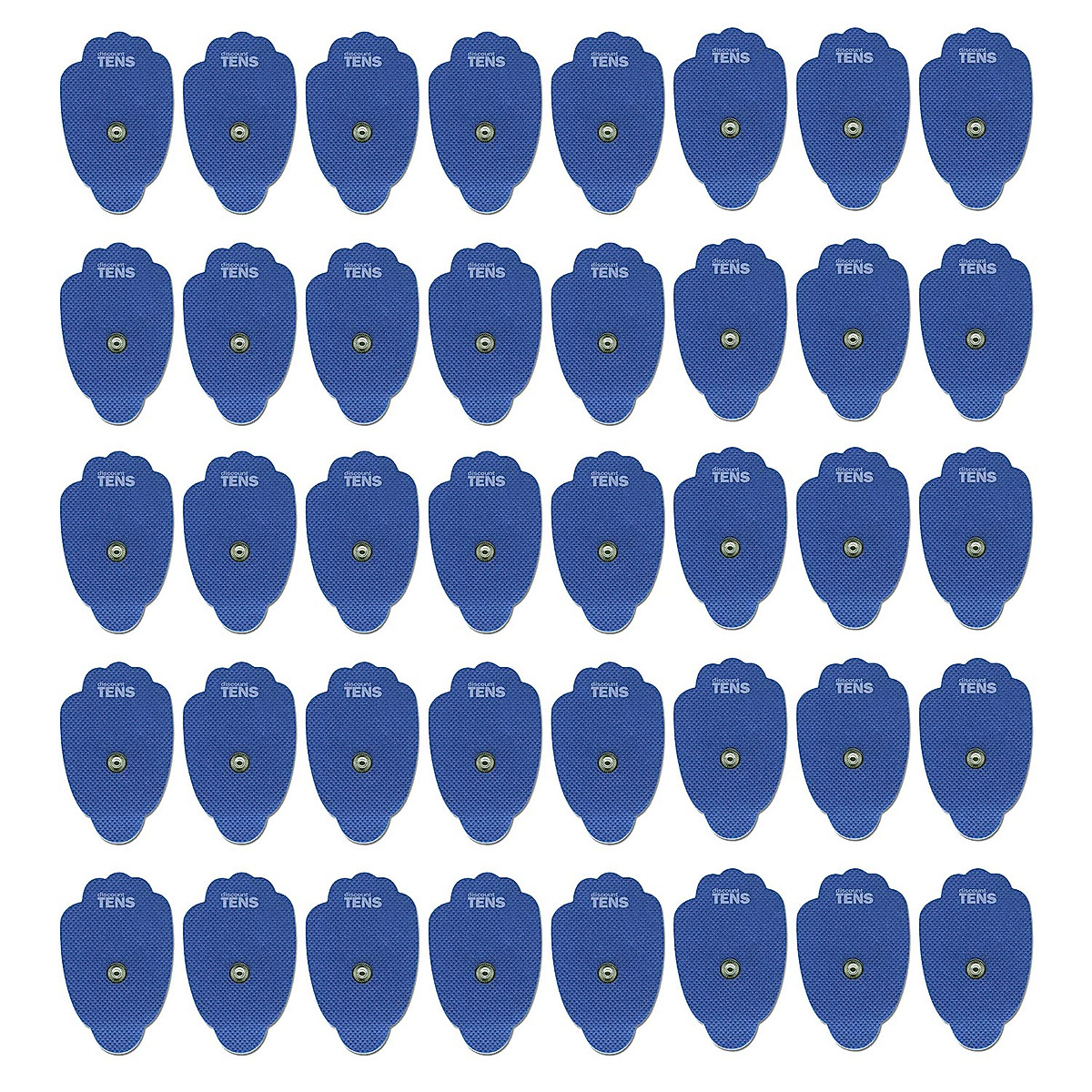 Discount TENS Brand Replacement TENS Electrodes, Premium Quality Large Electrode Pads Compatible with HiDow TENS Units, 20 Pair of Snap TENS Unit Electrodes (40 TENS Unit Pads)