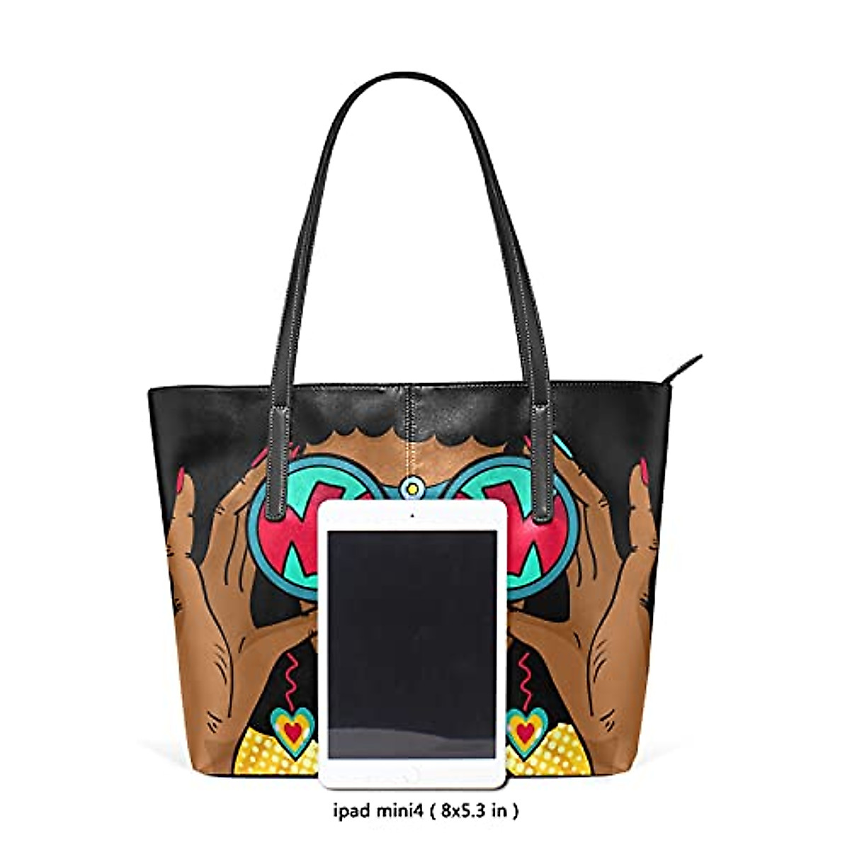 African American Woman Handbags Shoulder Bags Leather Crossbody Handbag for Women Tote Satchel
