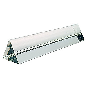 Photography Prism with Cleaning Pouch - Best Crystal Glass Triangular Prism for Photos and Teaching Light Spectrum - Portable 6 Inch Optical Rainbow Prism