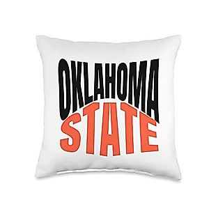 States Of USA Pride of Oklahoma State Throw Pillow, 16x16, Multicolor