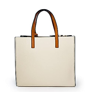 Marc Jacobs M0016132 Mini Grind Sandshell Cream/Black/Brown Women's Satchel Tote Bag