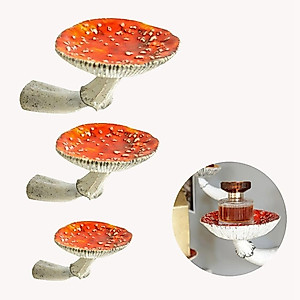 1PCS Mushroom Hanging Shelf,Cute Mushroom Wall Floating Shelf Wall Mounted Hanging Shelves for Home(L)