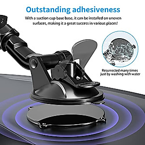 XWXELEC Tablet Holder for Car Windshield/Dashboard/Air Vent Mount, Suciton Cup Tablet Stand, 360° Rotation, for iPad Pro /9.7/11/10.5/Air/Mini 6 5 4, Samsung Galaxy Tab, 6"-10.5" Tab Tablets