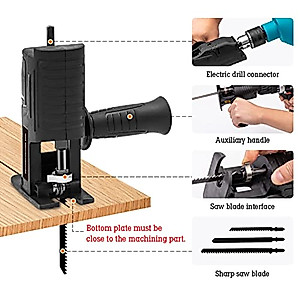 Reciprocating Saw, Electric Reciprocating Saw Handheld Reciprocating Saw Electric Hand Saw Electric Drill Accessories For Woodworking, Household, Garden