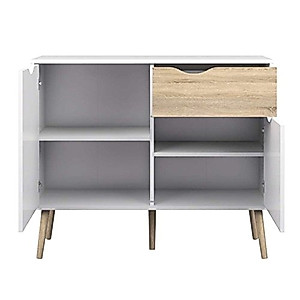 Tvilum Diana Sideboard with 2 Doors and 1 Drawer, White Oak