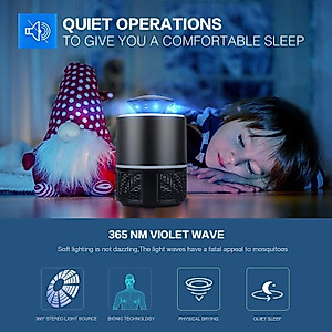 MiüONG Indoor Insect Trap Bug Zapper Mosquito Killer Fruit Fly Trap: Fruit Fly, Bug, Gnat, Insect Killer (Blue)