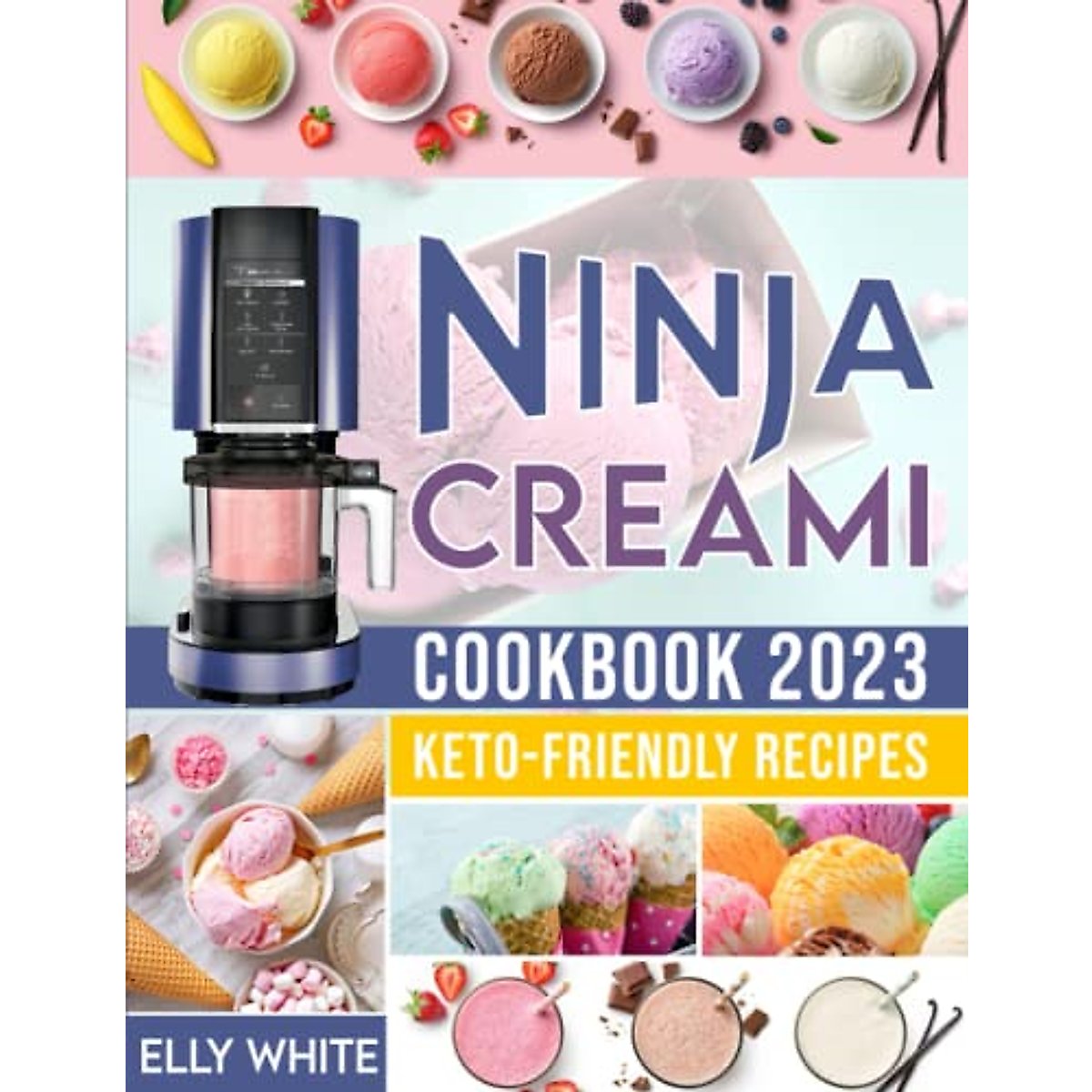 Ninja Creami Cookbook: Churn Your Way to Frozen Bliss With 1600 Days of Easy and Yummy Beginners Recipes for Ice Cream and Many Other Delights | Low-Carb and Low- Sugar Options Included