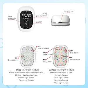 PUPCA Cold Laser Therapy for Dogs, Portable Red Light Therapy Vet Device for Pain Relief, Muscle & Joint Pain from Dog Arthritis, Clear Skin Infections with 2 Therapy Modules