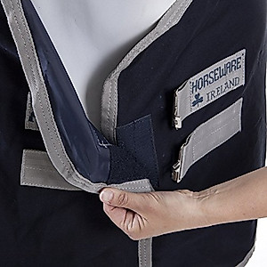 HORSEWARE Ireland Amigo Stable Sheet X Sur Poly, Color: Navy/Silver, Size: 78 (ADRF22-BI00-78)