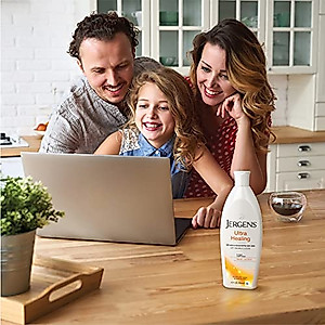 Jergens Ultra Healing Dry Skin Moisturizer, Body Lotion for Absorption into Extra Dry Skin, Use After Washing Hands, 10 Ounce, with HYDRALUCENCE blend, Vitamins C, E, and B5