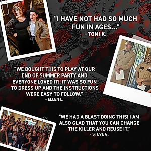 Masquerade and Murder: Ghosts of Our Past | Masquerade Murder Mystery Game | Flexible 4-20+ Players | Physical Game Kit