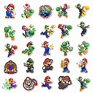 50 Pcs Mali Waterproof Vinyl Flower Sticker Mixed Floral Decorative Decals for Water Bottle Laptop Skateboard Luggage Bicycle Book, Personalized Decorations