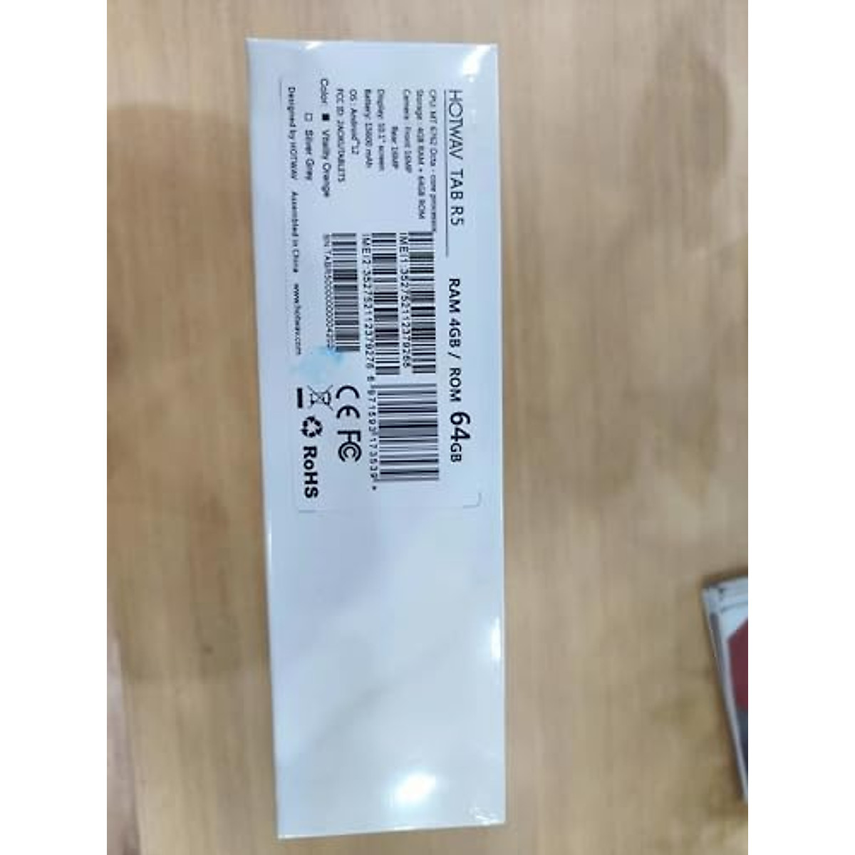 HOTWAV R5 Rugged Tablet 10.1 Inch, 15600mAh Battery Tablet 4GB + 64GB (1TB Expandable) Octa-Core, 16MP+16MP Camera Outdoor Tablet Android 12 Ip68 Waterproof Dual SIM 4G LTE/5G WiFi/Face ID/GPS/OTG