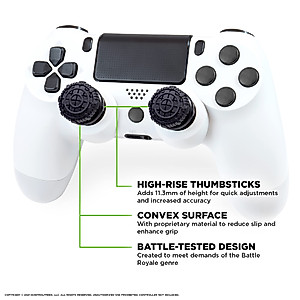 KontrolFreek FPS Freek Battle Royale Nightfall Performance Kit for PlayStation 4 Controller (PS4) | Includes Performance Thumbsticks and Performance Grips | Black