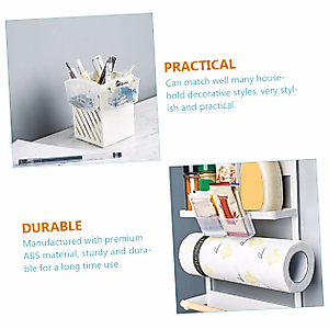 FUNOMOCYA 6Pcs Refrigerator Side Box Clip Storage Containers Small Hanging Sauce Organizer for Fridge Space Saving Fridge Bins for Condiments Kitchen Organizer