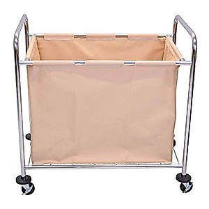Luxor HL14 Laundry Cart With Steel Frame and Canvas