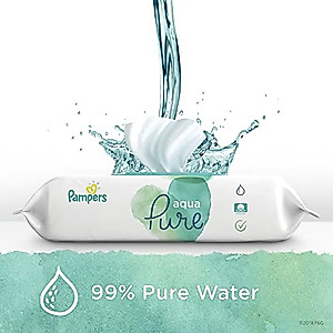 Pampers Aqua Pure Sensitive Baby Wipes 1X Pop-Top 56 Count