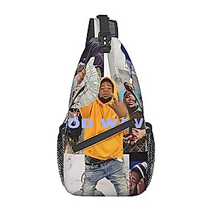 R-od W-ave Crossbody Bag,Sling Shoulder Backpack, for Outdoor Travel,Sports,Camping,Hiking,Shoulder Bags