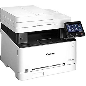 Canon imageCLASS MF644Cdw Wireless Laser All-in-One Color Printer, Print Scan Copy Fax, Automatic Duplex Document Feeder, 22 ppm, 600 x 600 dpi, Works with Alexa, Bundle with JAWFOAL Printer Cable.