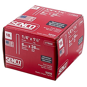 Senco, L17BAB, Staple, 18 ga, 1-1/2 In, PK5000